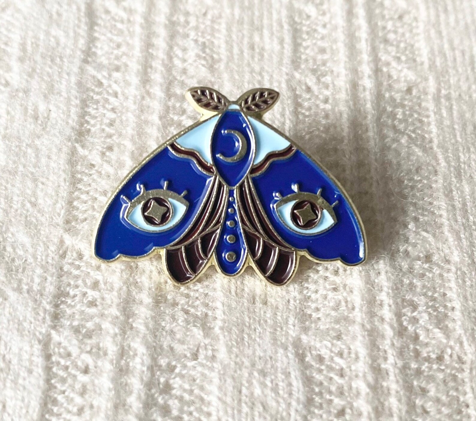 Butterfly Pin, Blue Moth, Soft Enamel Pin - Etsy