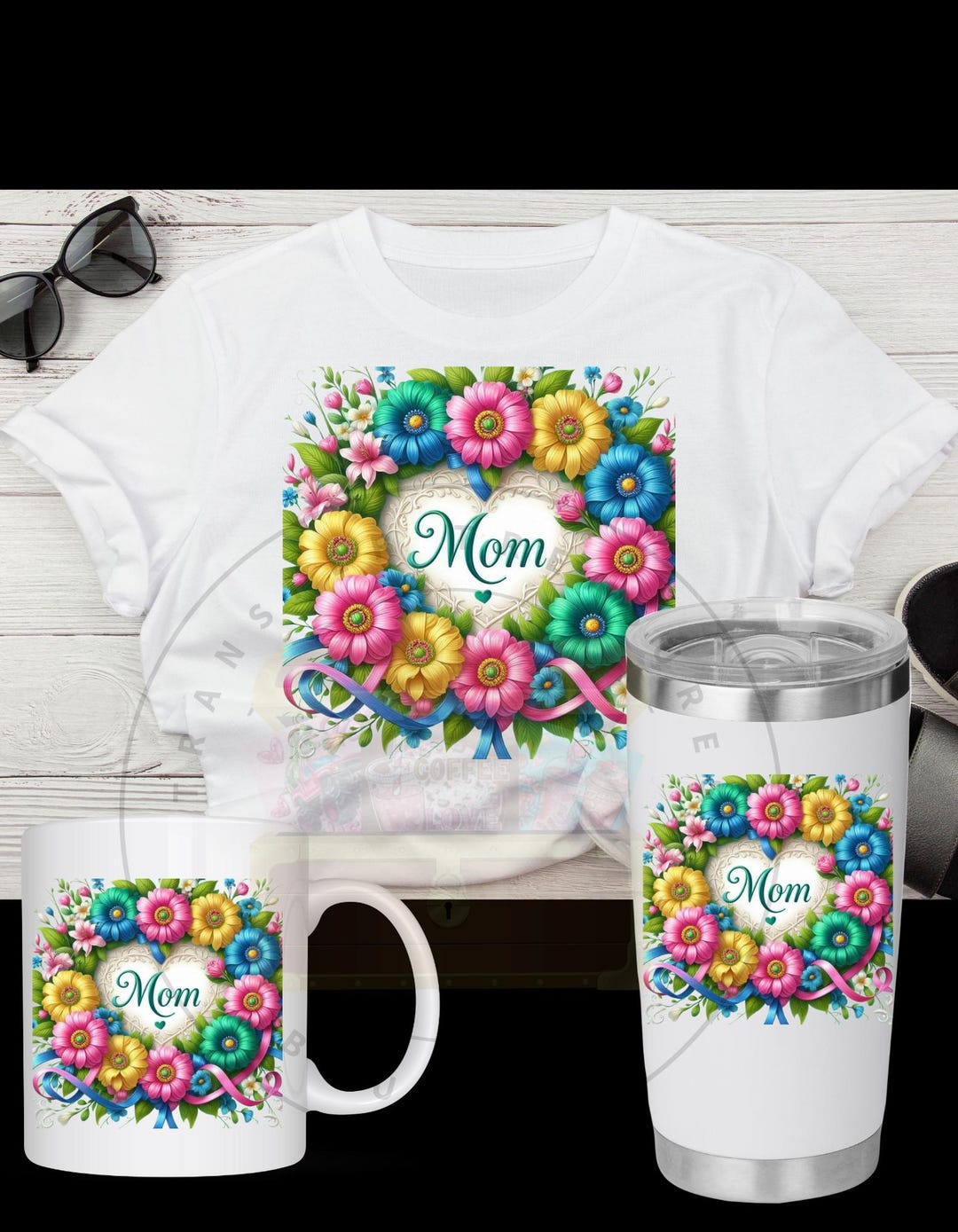 Floral Mom Heart PNG, Mother's Day, DIY Gifts (digital Download) - Etsy