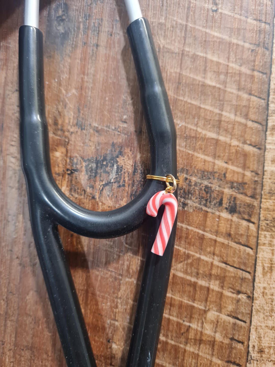 Candy Cane ~ Stethoscope Charm ~ RN Charm ~ Medical Stethoscope Charm ...