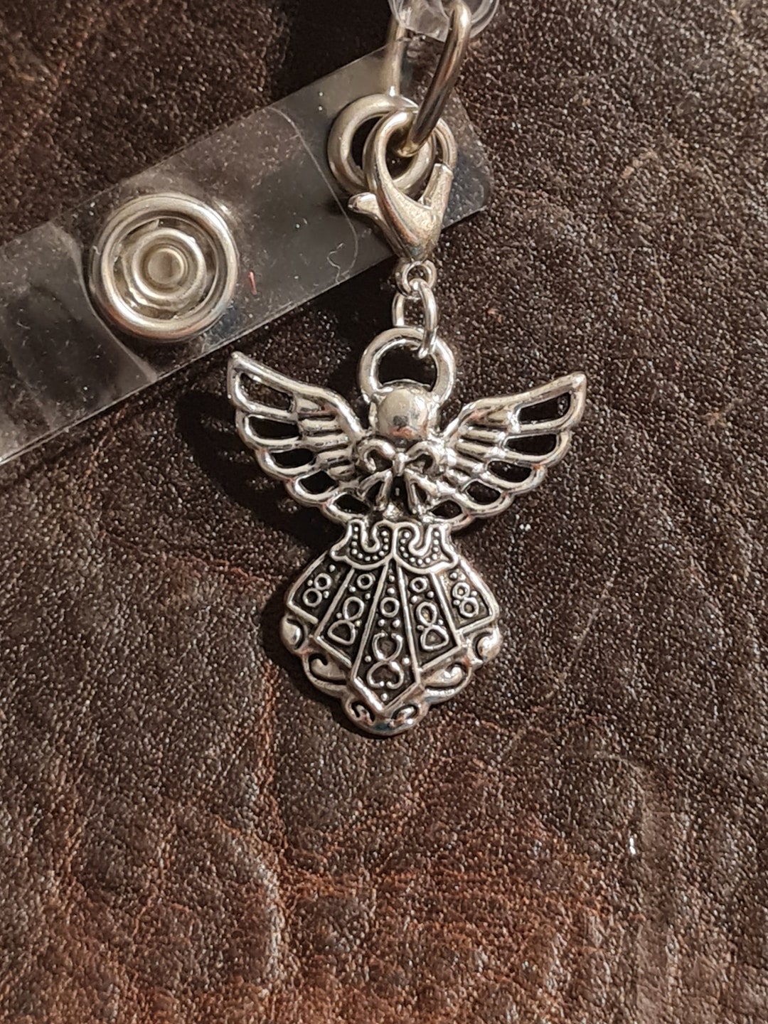 Angel ~ ID Badge Reel Charm ~ Custom Made Charms ~ Badge Buddy ~ Badge ...