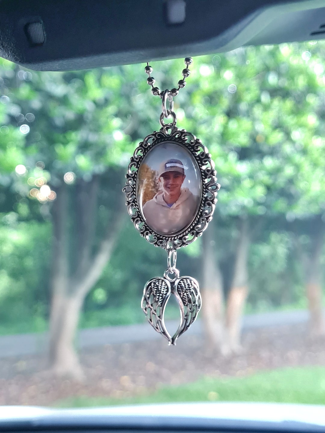 Memorial Rearview Mirror Charm ~ Memorial Car Charm~ in Loving Memory ...