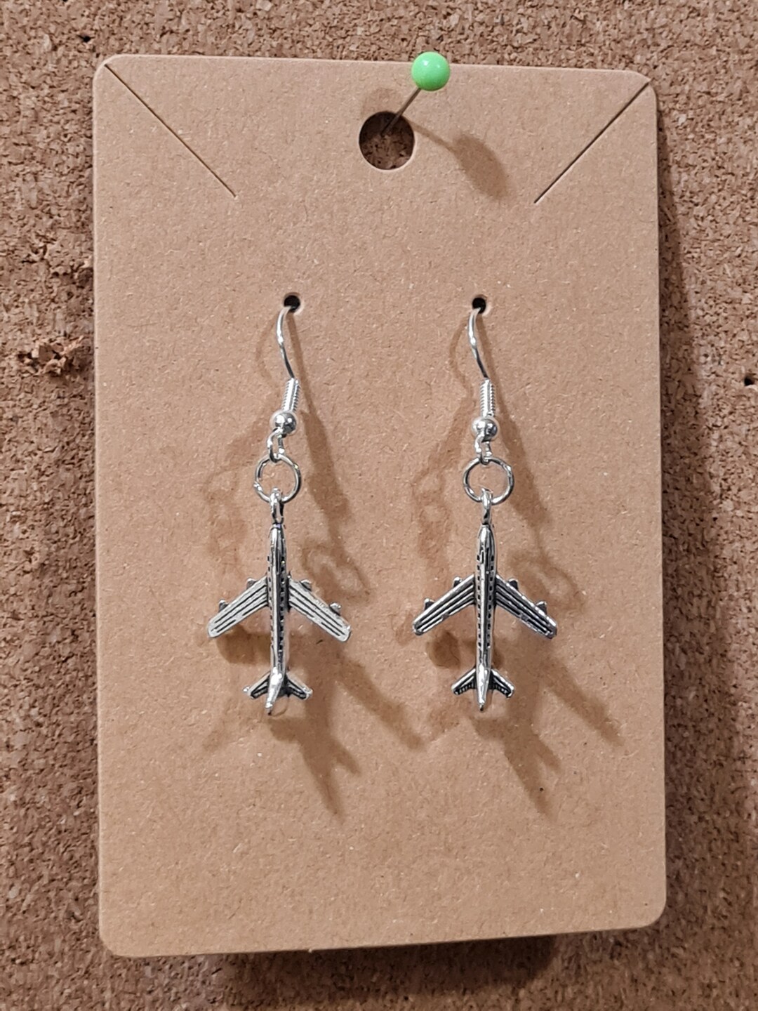 Jet Plane Earrings ~ Stainless Fish Hook Posts ~ Pilot ~ Steward ...