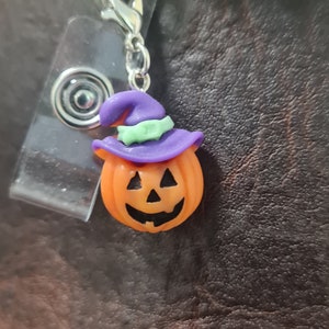 Halloween ~ ID Badge Reel Charm ~ Custom Made Charms ~ Badge Buddy ...