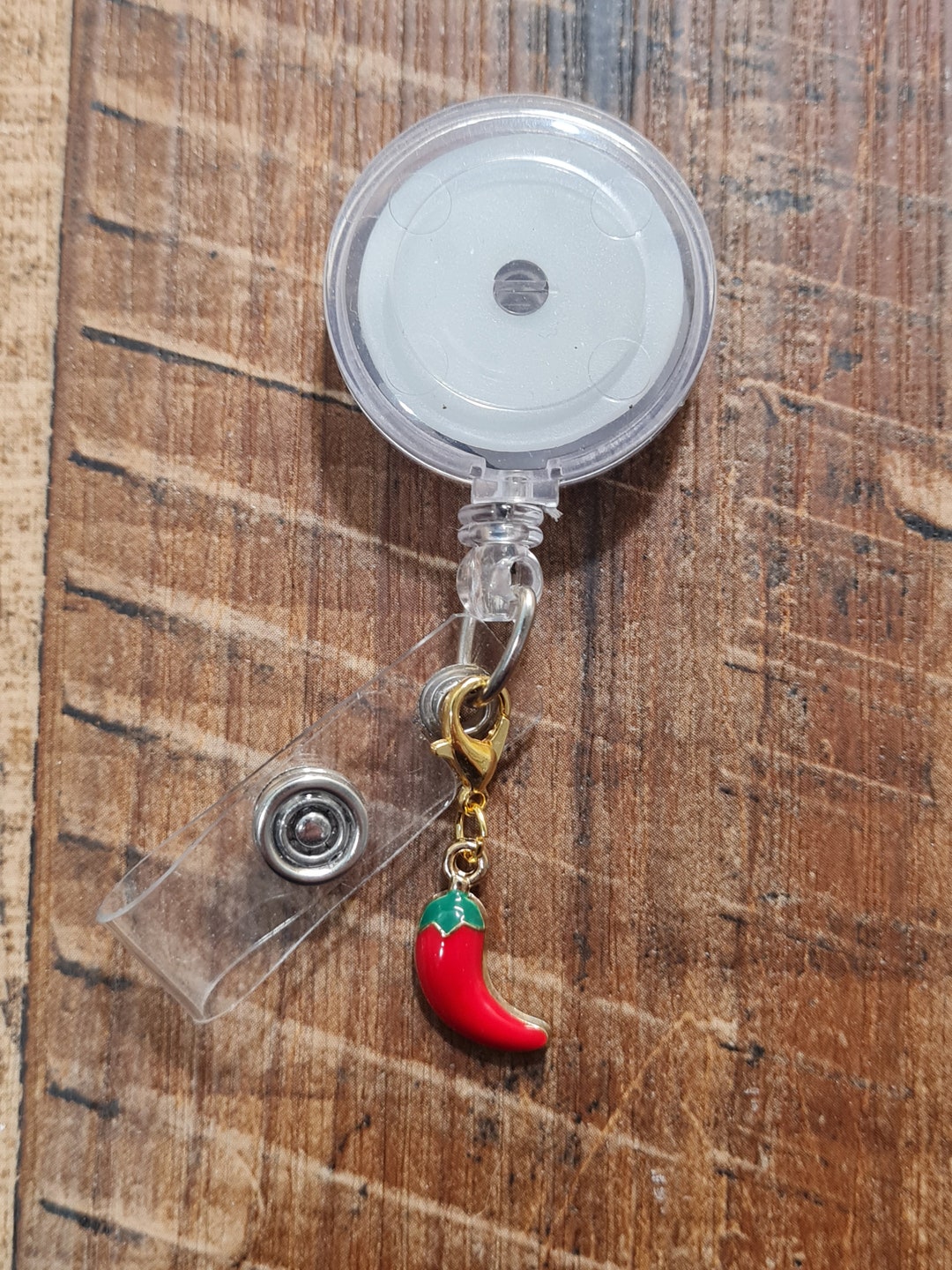 Peppers Charm ~ ID Badge Reel Charm ~ Custom Made Charms ~ Badge Buddy ~ Badge Accessories ...