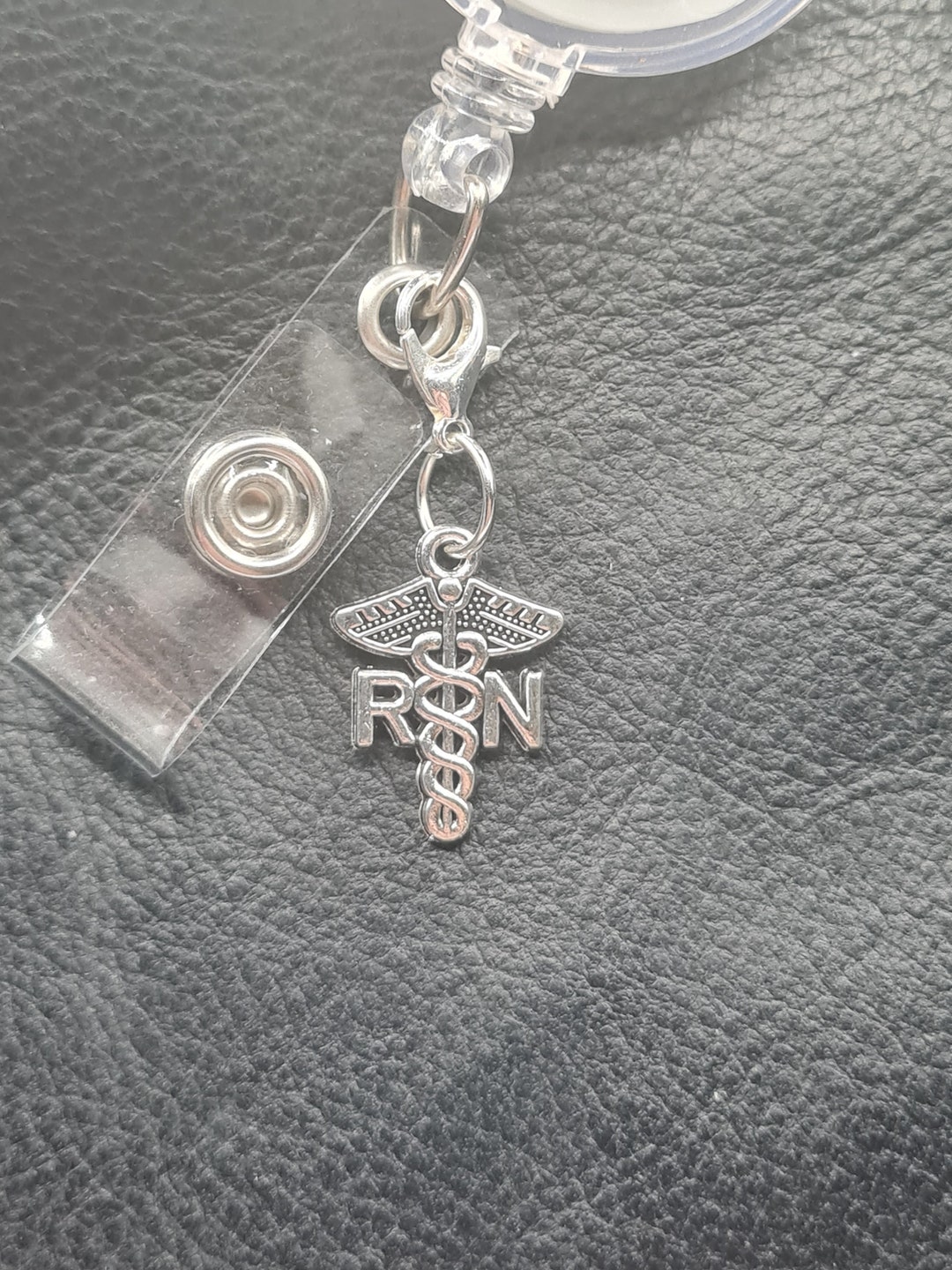 Nurse Themed ~ ID Badge Reel Charm ~ 6 Styles ~ Badge Buddy ~ Badge ...