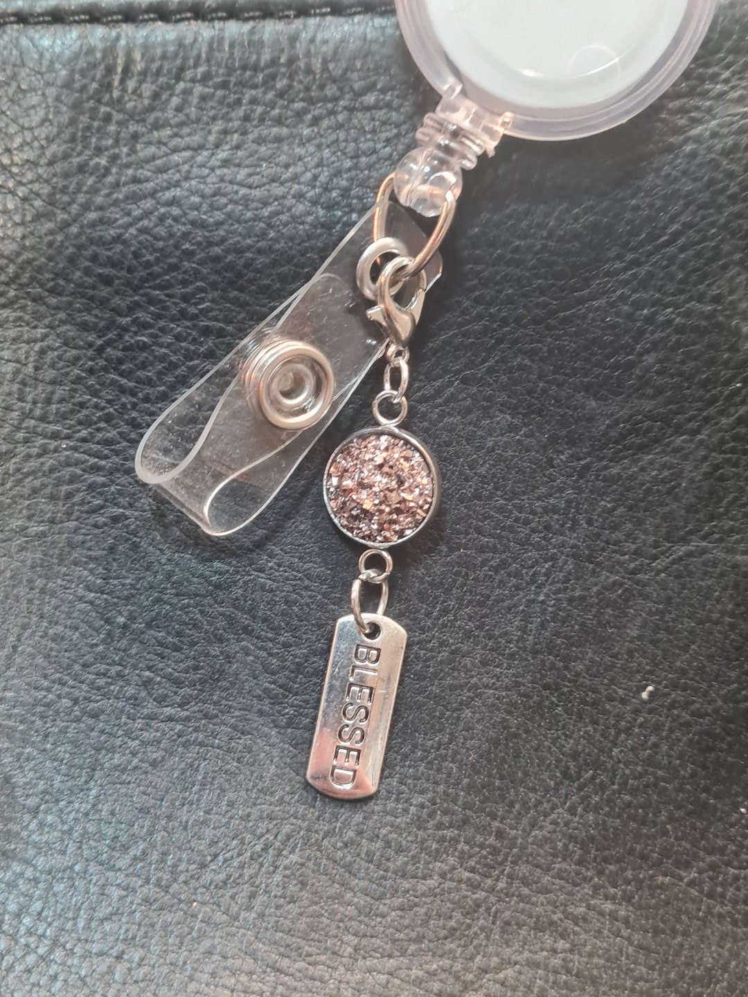 Motivational ~ Sparkling Charm ~ ID Badge Reel Charm ~ Custom Made ...