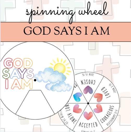 God Says I Am Printable Activity Pack for Kids | Coloring Page ...