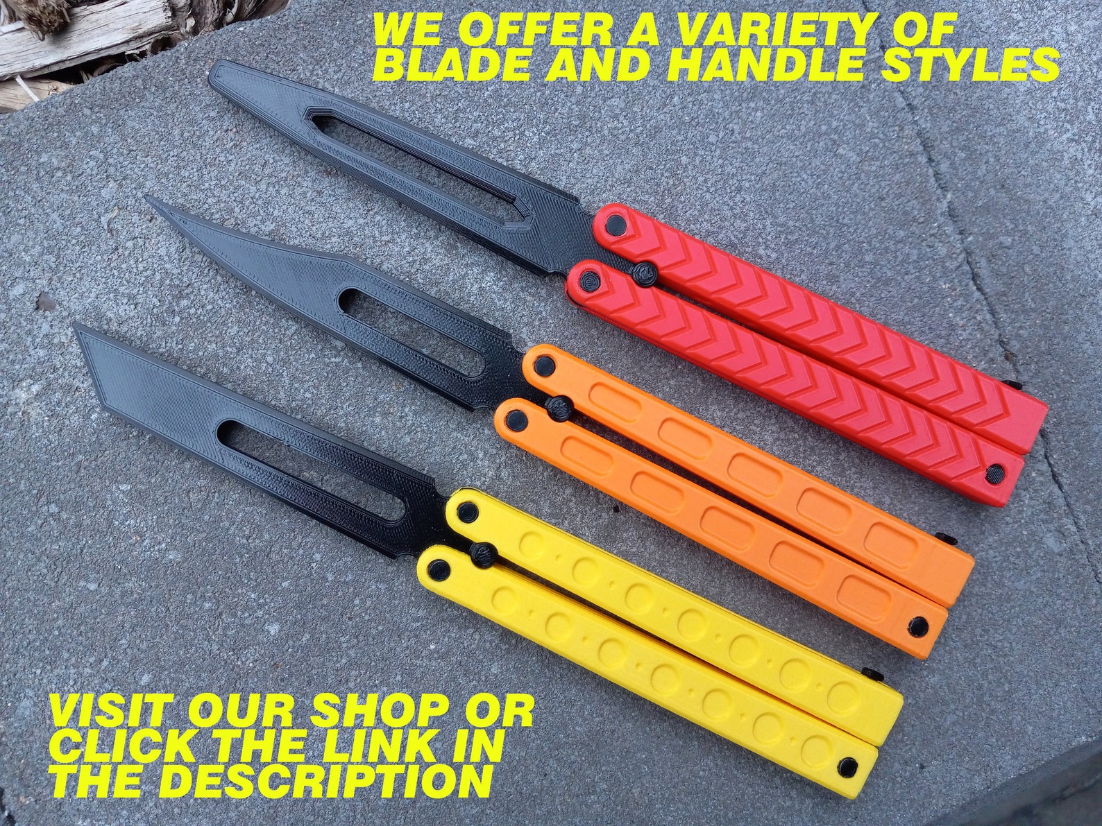 Balisong Trainer 3D Printed Tanto Style - Etsy Singapore