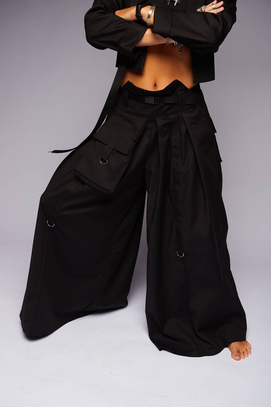 Samurai Pants Cotton Unisex Oversized - Etsy