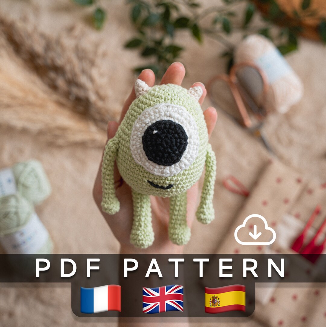 Bob Razowski Crochet, Monsters and Company, Monster & Cie, Monstuos S.a ...