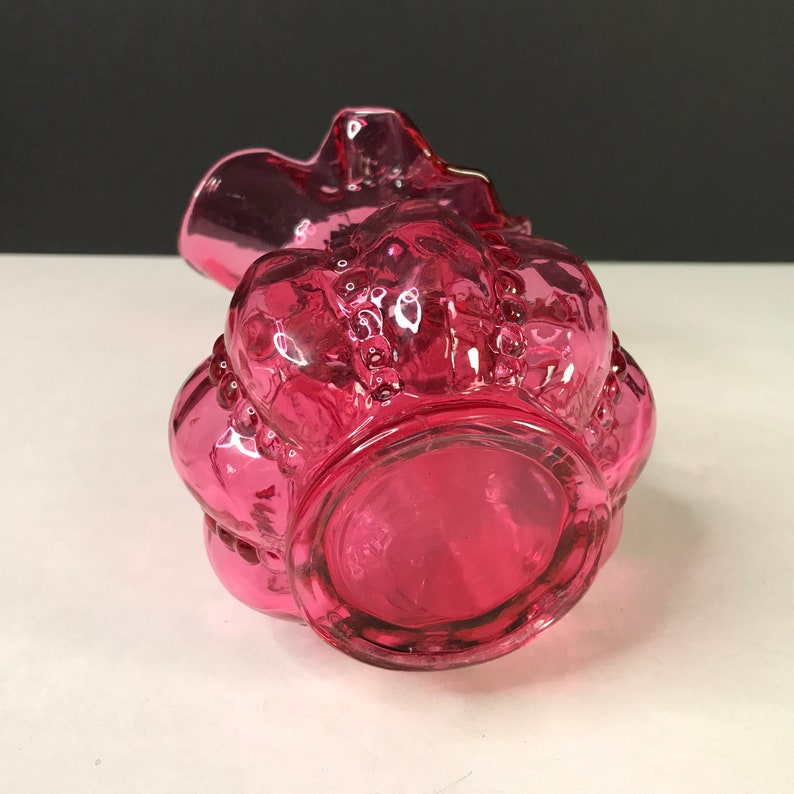 Beautiful Fenton Cranberry Glass, Beaded Daisy Pitcher With Ruffle Top ...