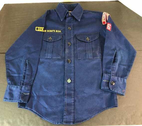 Vintage 1968 Cub Scout Shirt – Springfield MA Patches… - Gem