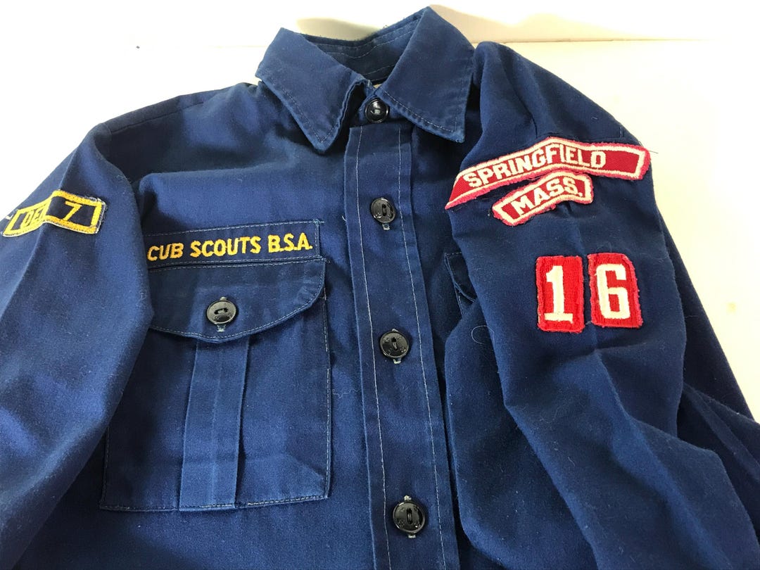 Vintage 1968 Cub Scout Shirt – Springfield MA Patches, BSA Uniform - Etsy