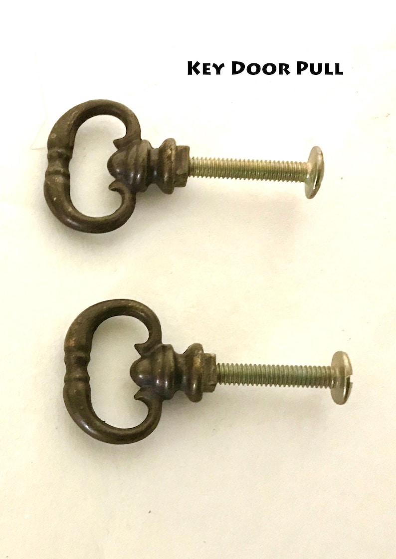 Vintage Variety of Keyhole Style Drawer Pulls, Knobs, Backplates I ...