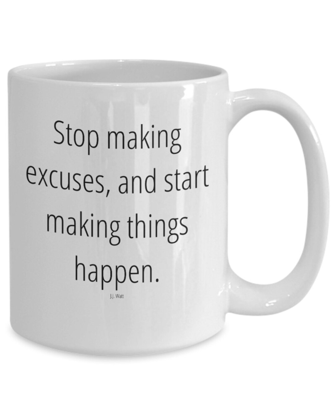 Stop Making Excuses Inspirational Quote Gift Mug - Etsy