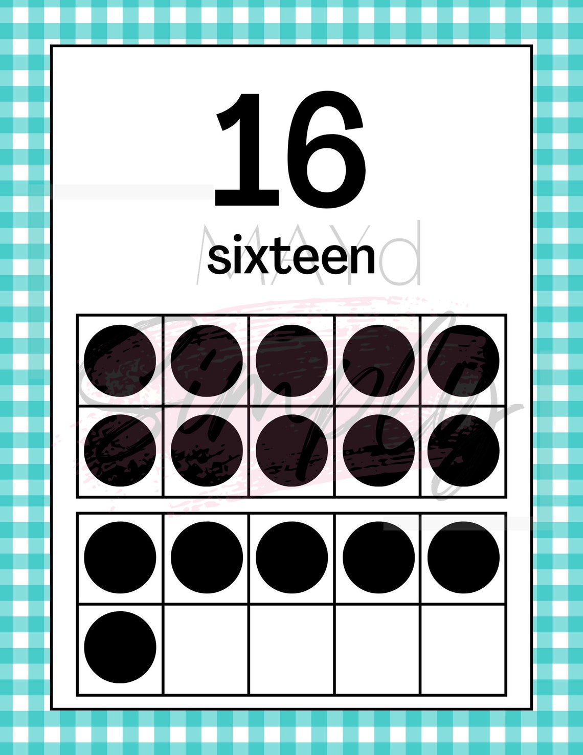 Number Posters and Flash Cards, Ten Frames, Twenty Frames, Educational ...