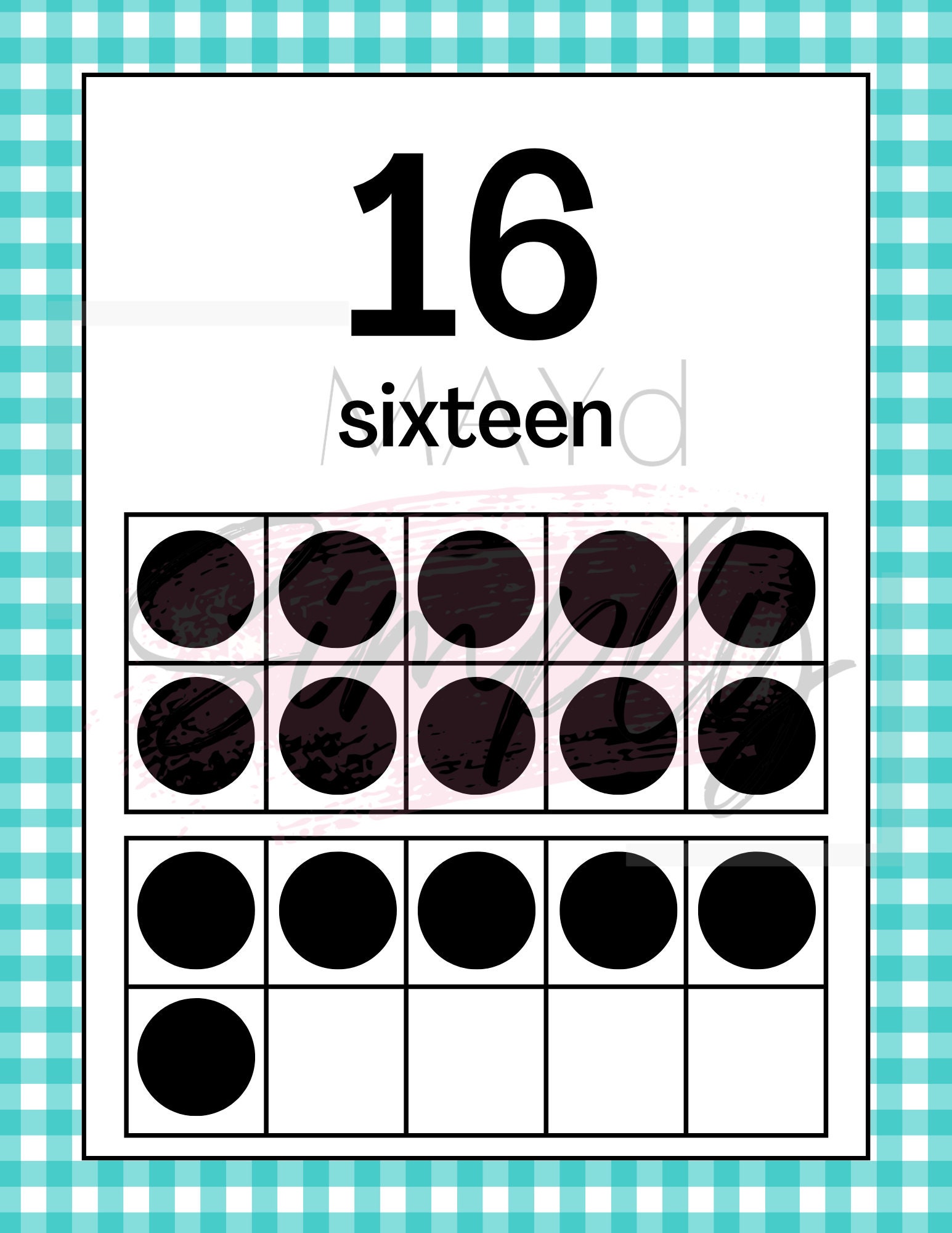 Number Posters and Flash Cards, Ten Frames, Twenty Frames, Educational ...