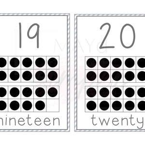 Number Posters and Flash Cards, Educational ABC Set, Classroom ...