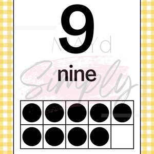 Number Posters and Flash Cards, Ten Frames, Twenty Frames, Educational ...