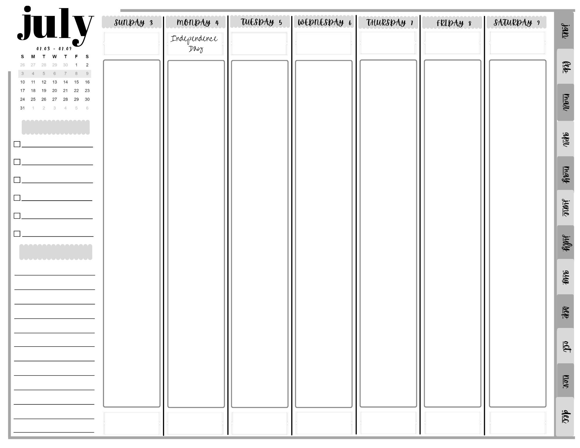 July 2022 - July 2023 Digital DATED Planner/calendar - Etsy