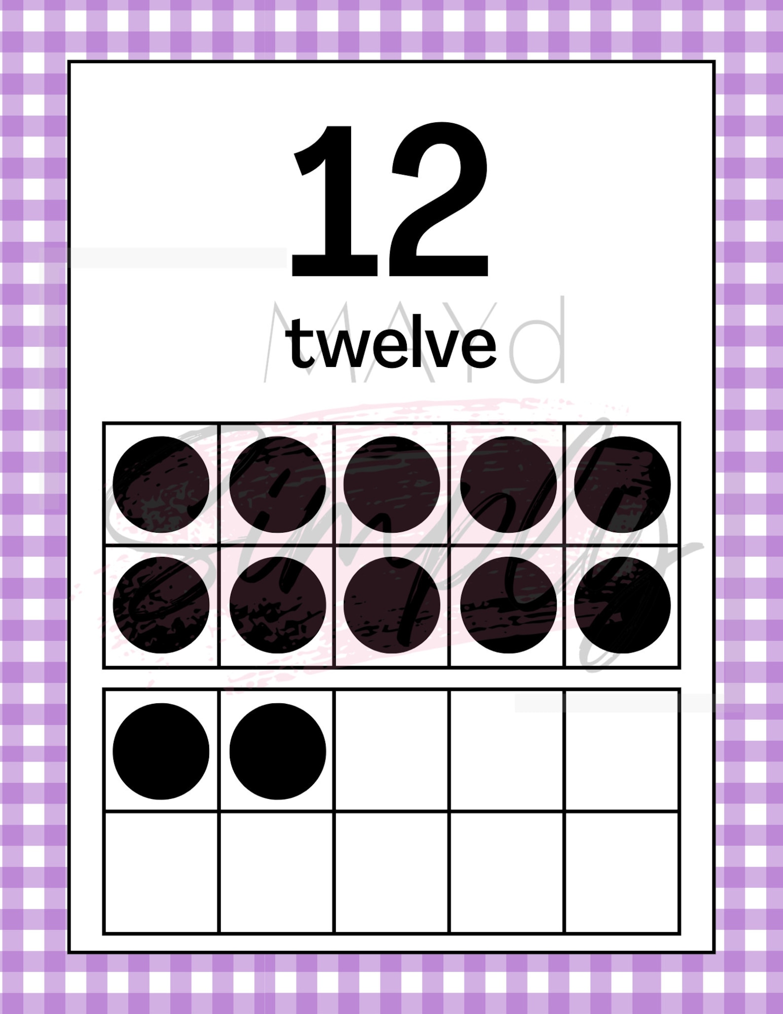 Number Posters and Flash Cards, Ten Frames, Twenty Frames, Educational ...