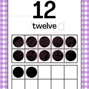 Number Posters and Flash Cards, Ten Frames, Twenty Frames, Educational ...