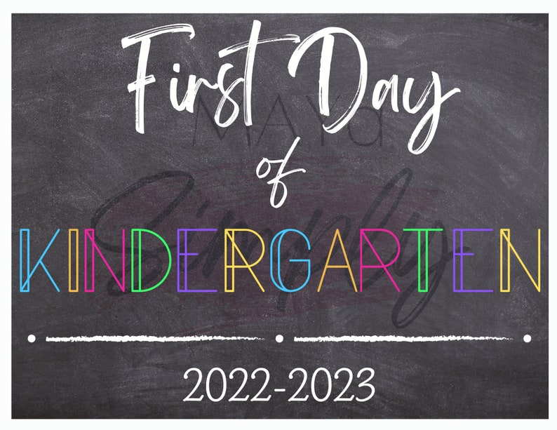 Printable First Day of School Signs Mother's Day Out to - Etsy