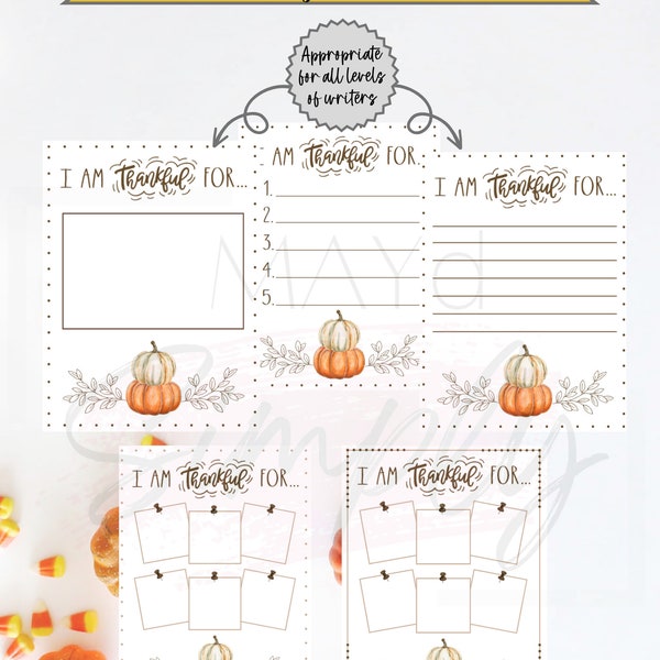 I Am Thankful For - Etsy