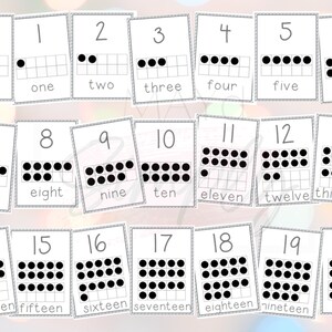 Number Posters and Flash Cards, Educational ABC Set, Classroom ...