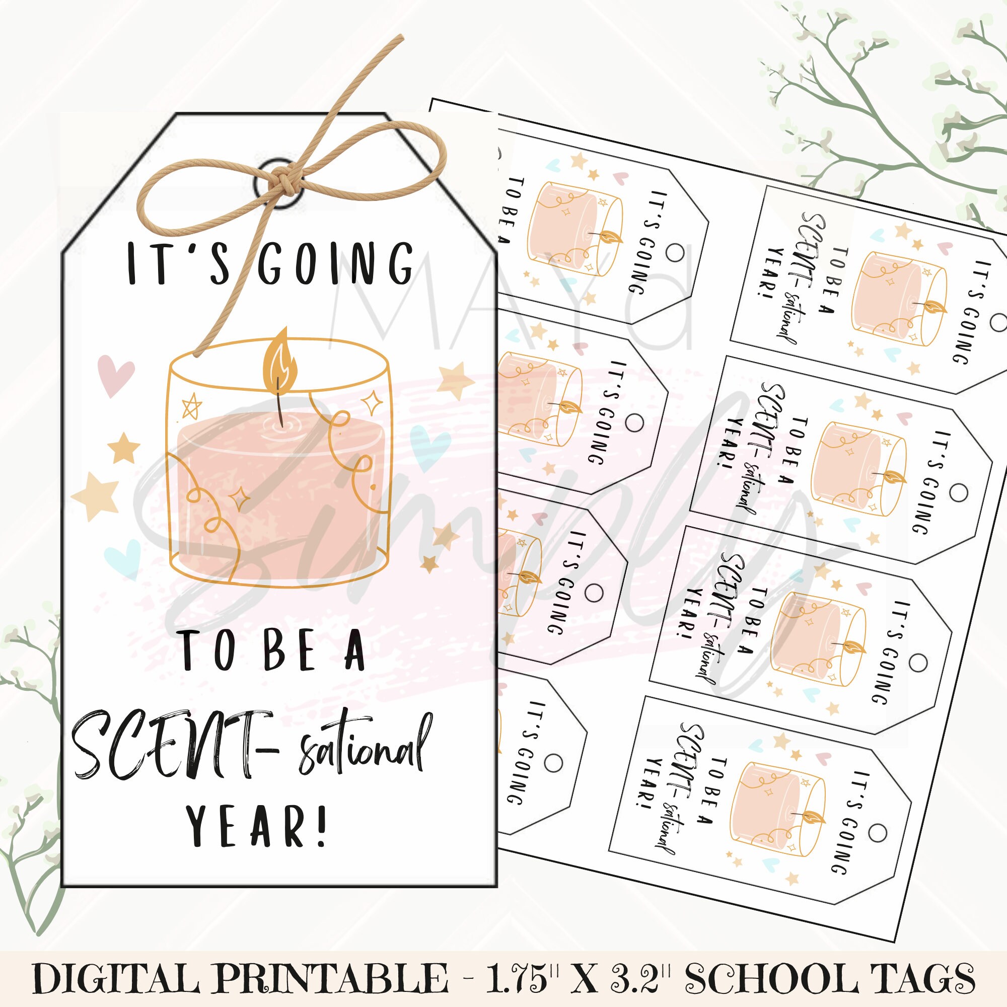 It's Going to Be a Scent-sational Year - Gift Tag - Back to School ...