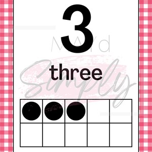 Number Posters and Flash Cards, Ten Frames, Twenty Frames, Educational ...