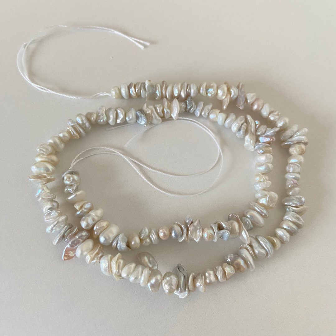 Single Strand｜5-6mm Freshwater Baroque Pearls｜genuine Freshwater Pearls ...
