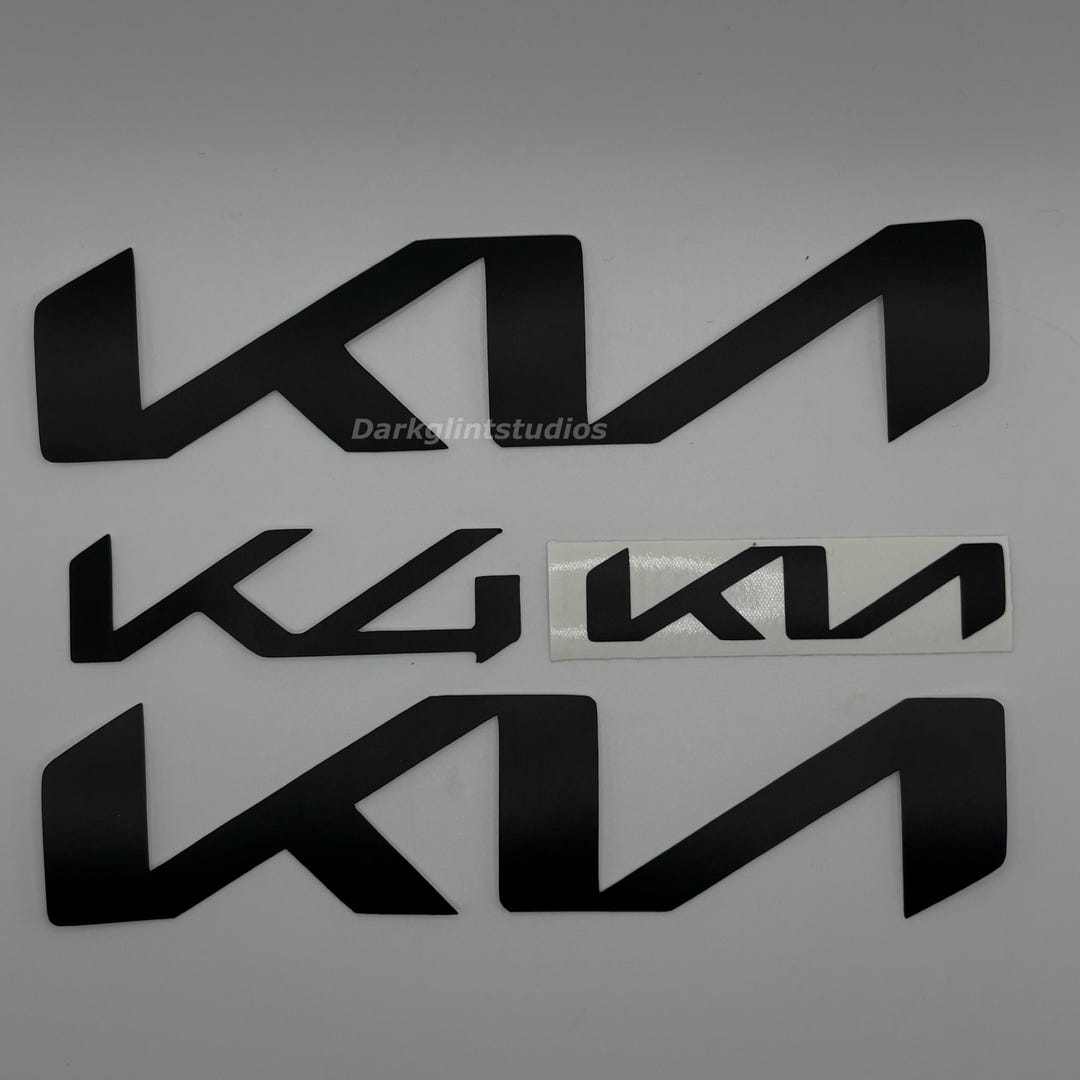 Kia K4 Emblem Overlay – Custom Vinyl Decal, Weatherproof (2025-2026 ...