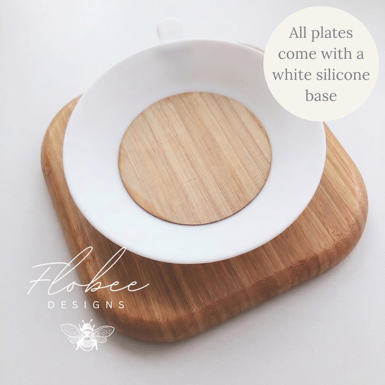 Personalised Wooden Suction Plate for Baby | Cutlery Set - Etsy UK