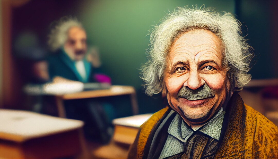 Albert Teaching Einstein - AI Art - AI Created - Digital Art - Instant ...