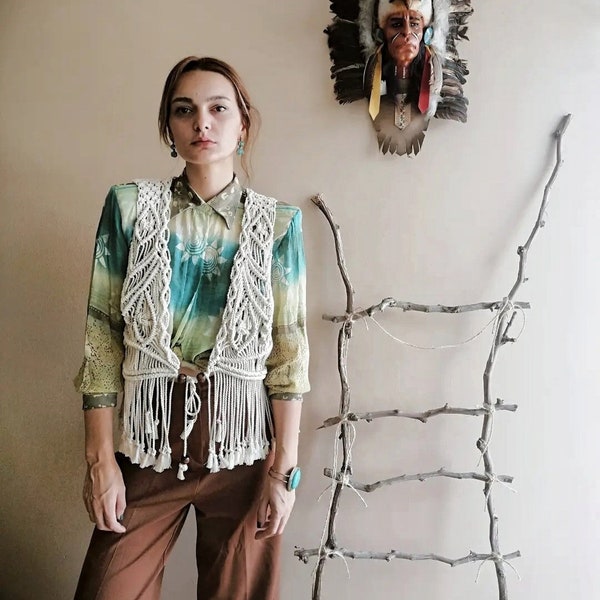 Macrame Vest - Etsy