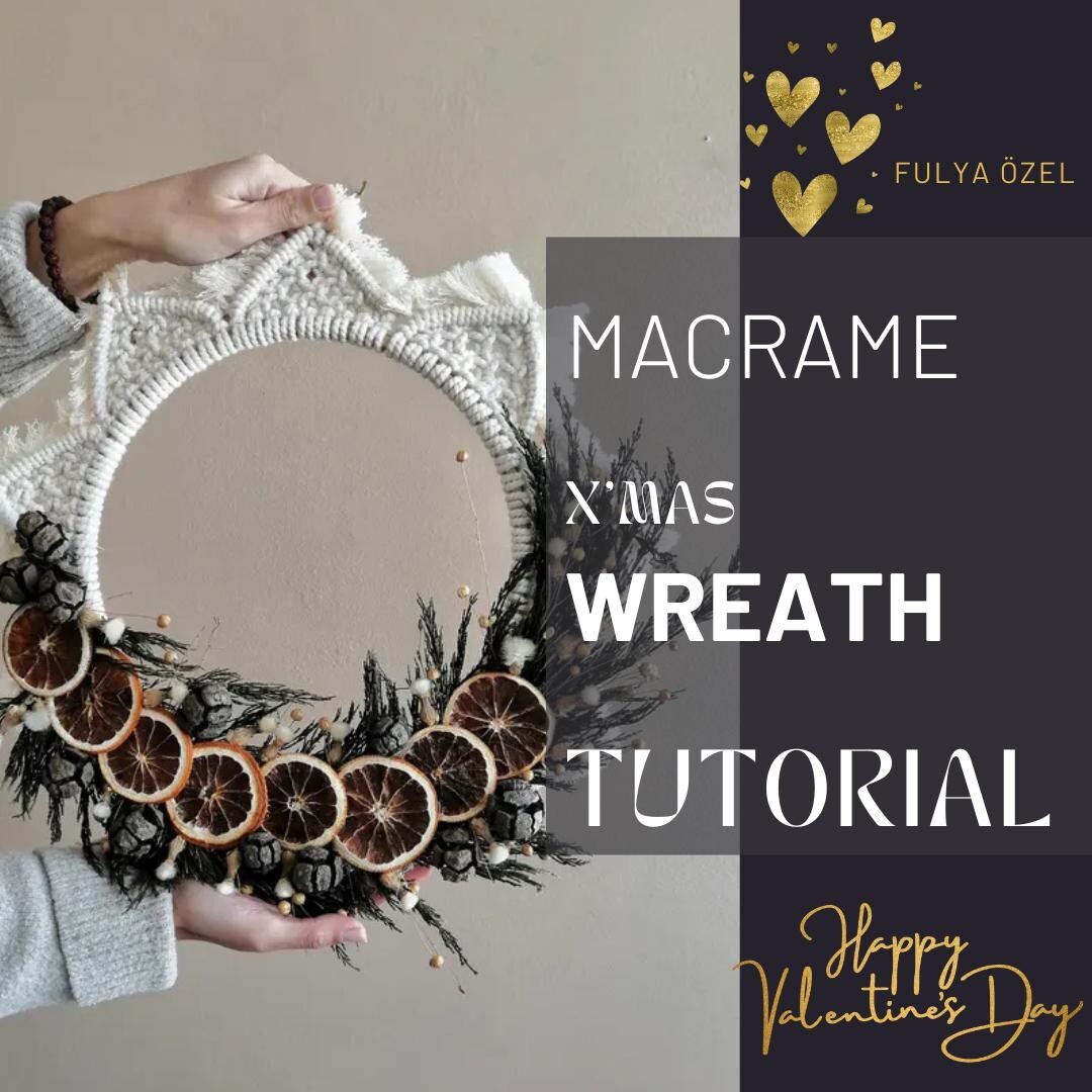Macrame Wreath, Macrame Pattern, Macrame Wreath Decor, PDF Guide, Photo ...