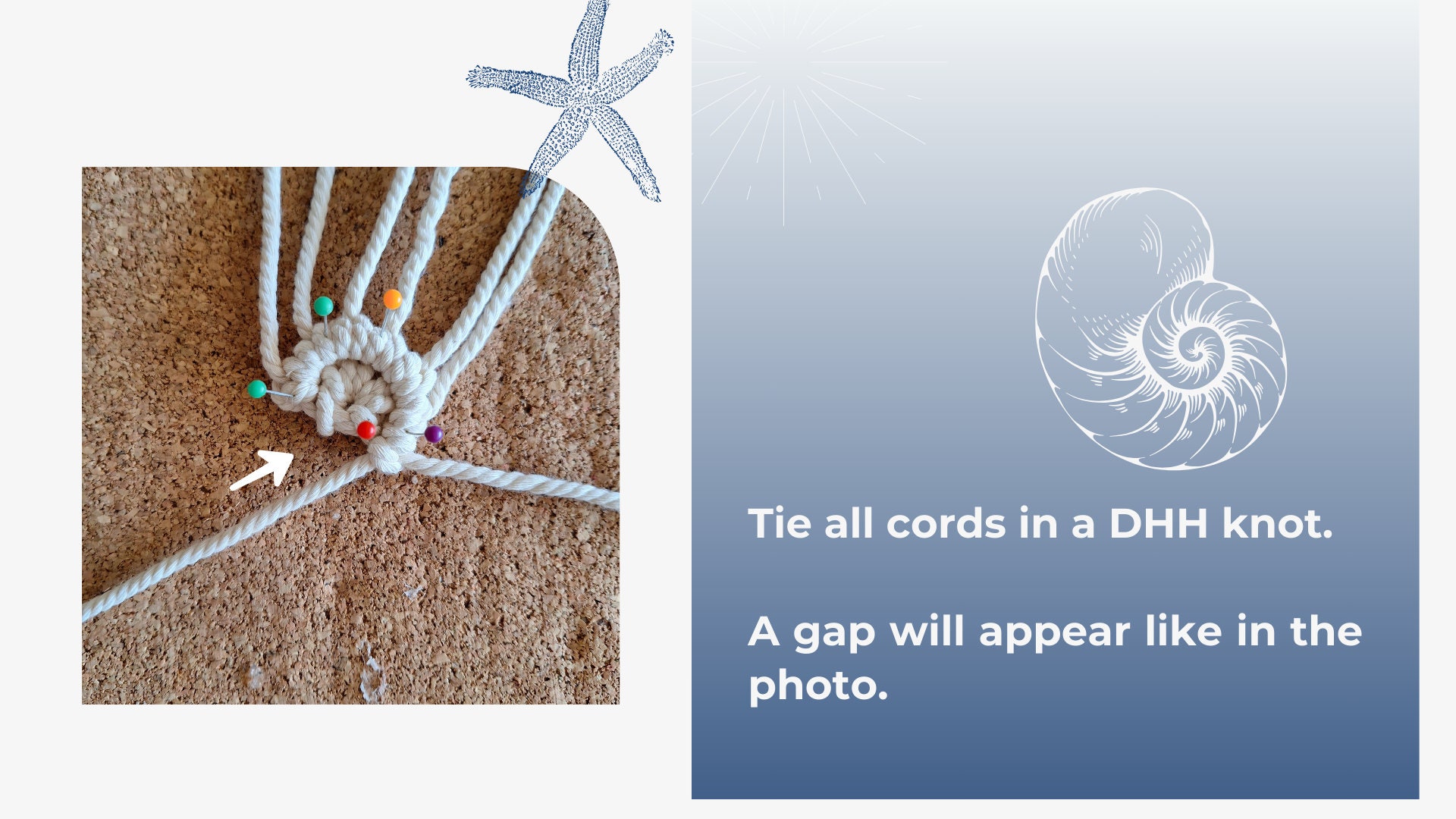 Macrame Pattern, Seashell Pattern , PDF File Tutorial , Writing and With Photographs Tutorial ...