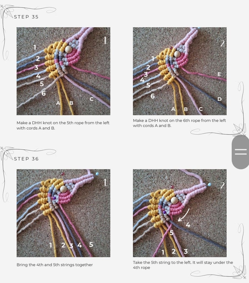 Macrame Keychain Hippocampus PDF Guide-photo Tutorial - Seahorse ...