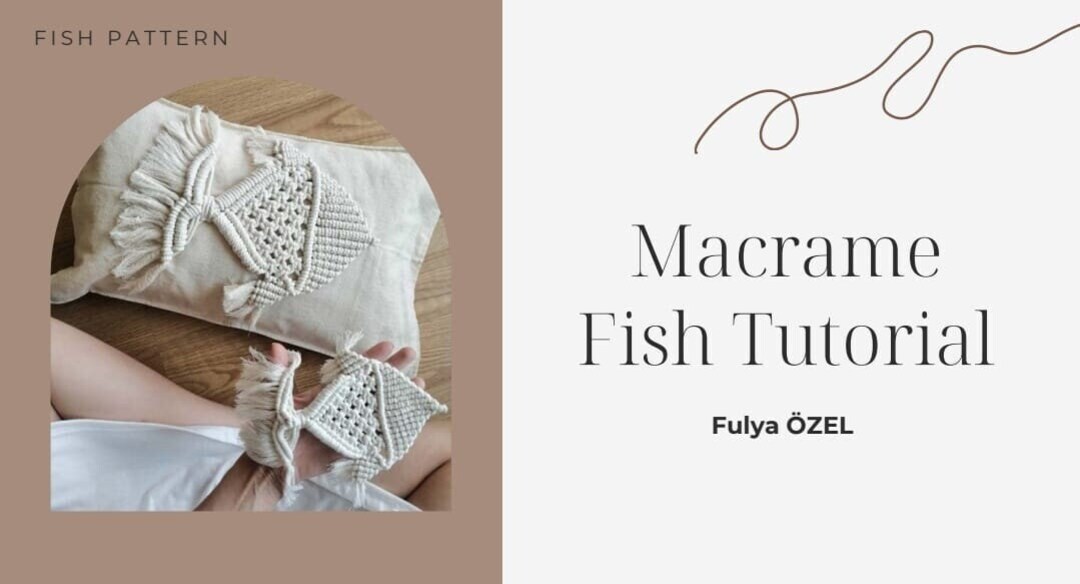 Macrame Pattern, Fish Pattern , PDF File Tutorial , Writing and With Photographs Tutorial ...