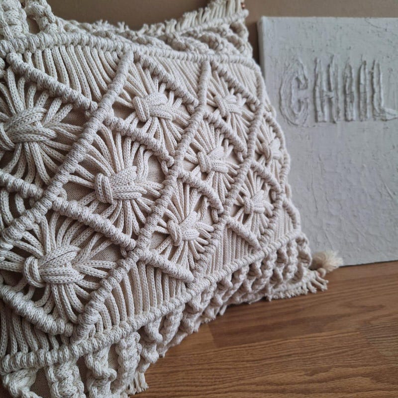 Macrame Pillow Cover - Etsy