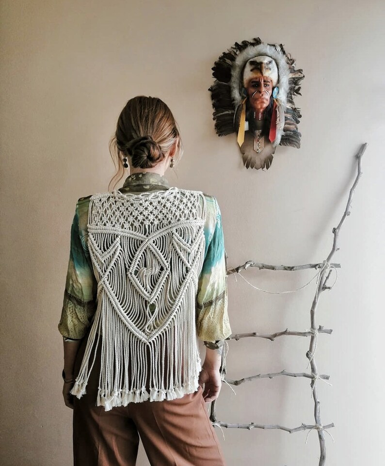 Macrame Vest for Women Macrame Fashion Dress Bohemian - Etsy