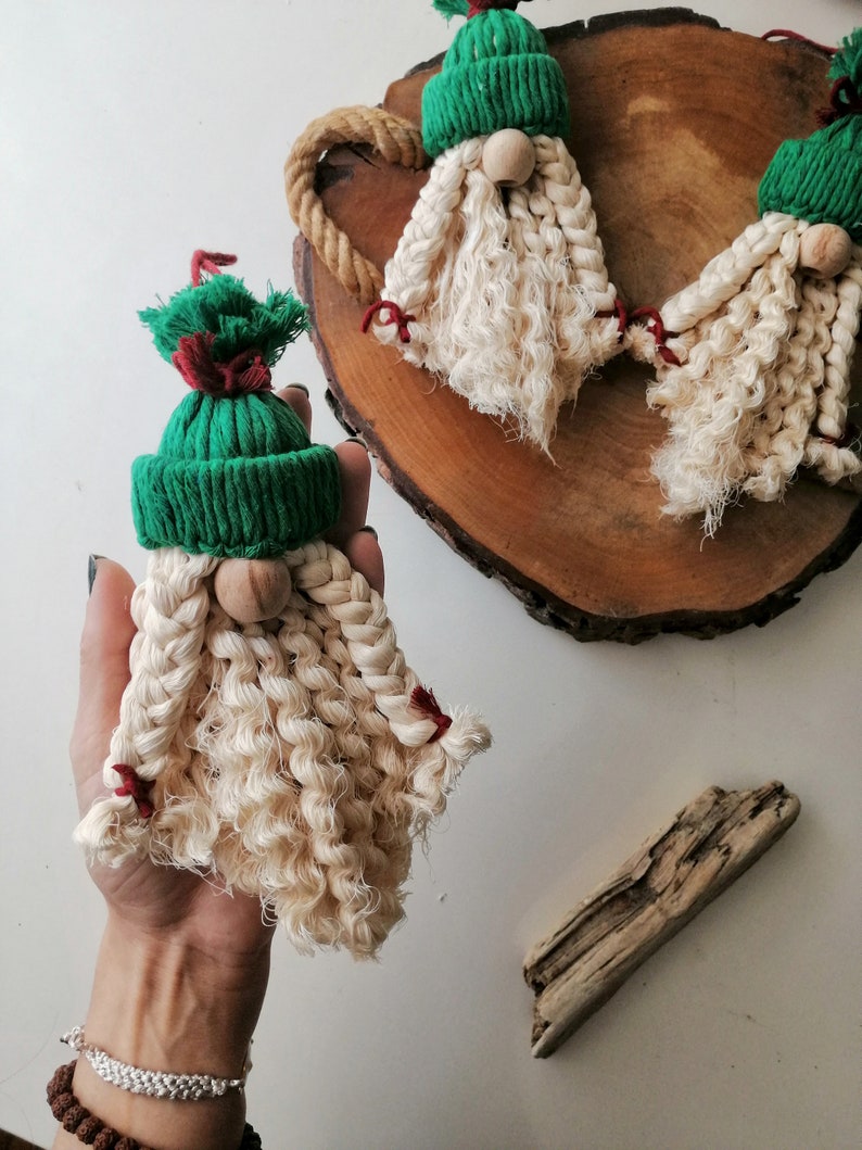 Set of 3 Macrame Gnome Ornaments Christmas Gnome Ornaments - Etsy Set of 3 Macrame Gnome Ornaments Christmas Gnome Ornaments - Etsy