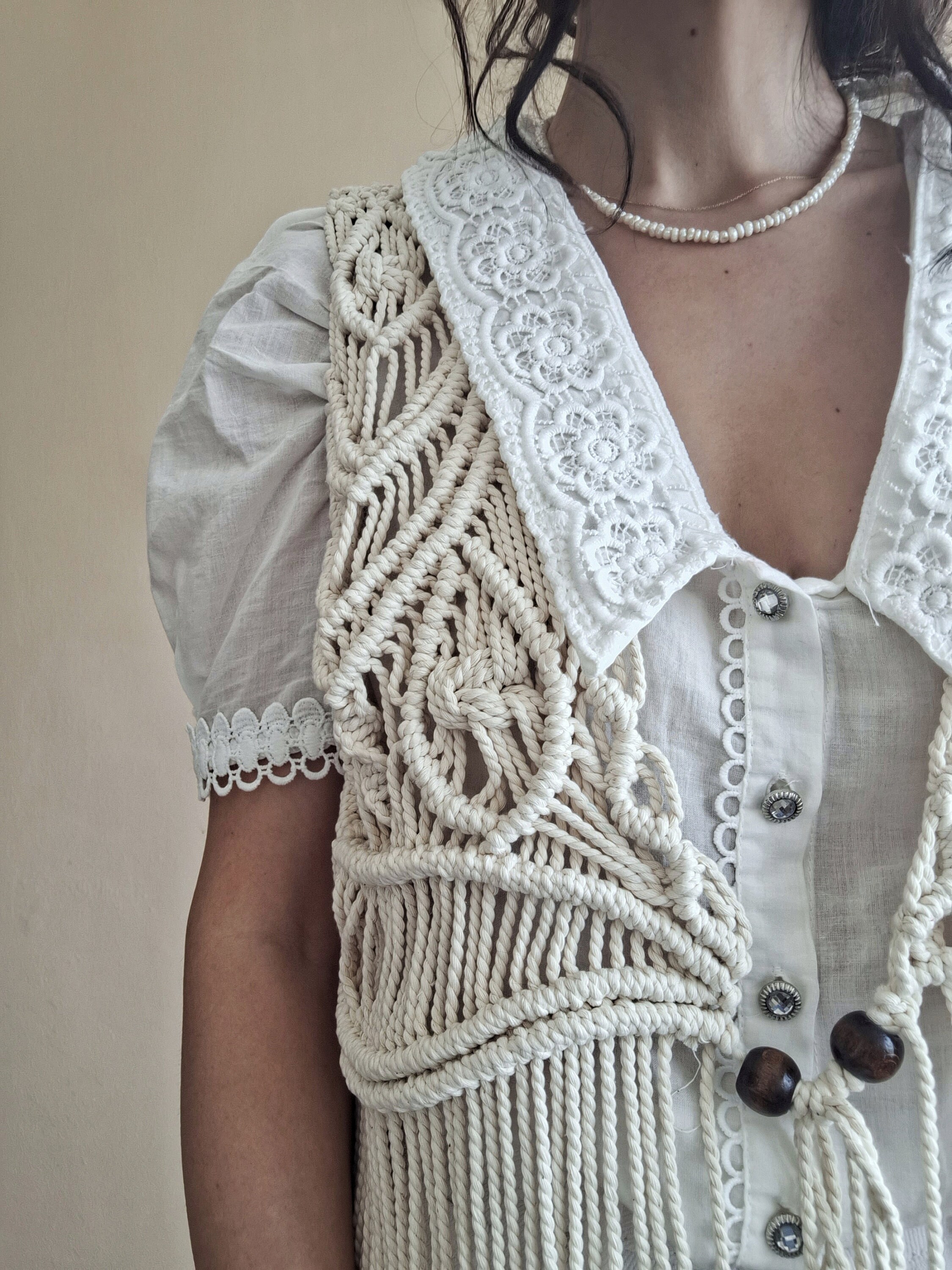 Macrame Vest for Women , Macrame Fashion Dress, Bohemian Macrame Vest, Festival Dress , Macrame ...