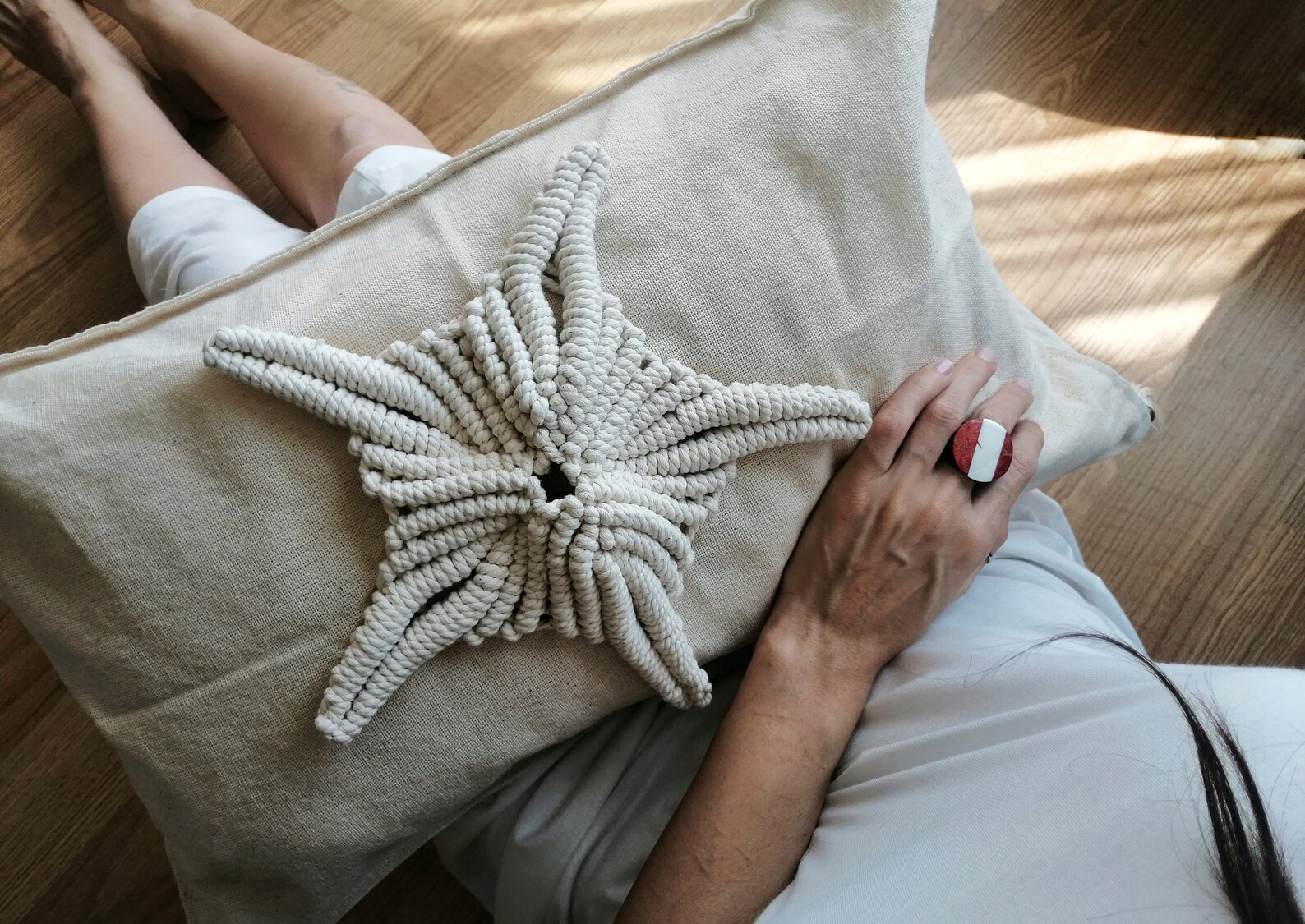 Macrame Starfish Pillowcase Pattern: Photo & Writing Tutorial (PDF) - Etsy