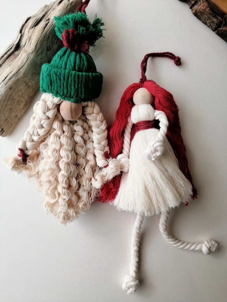 Set of 3 Macrame Gnome Ornaments Christmas Gnome Ornaments - Etsy Set of 3 Macrame Gnome Ornaments Christmas Gnome Ornaments - Etsy