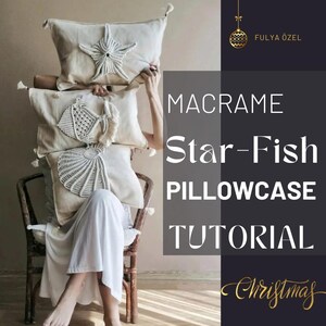 Macrame Pattern, Starfish Pattern , PDF File Tutorial , Writing and With Photographs Tutorial ...