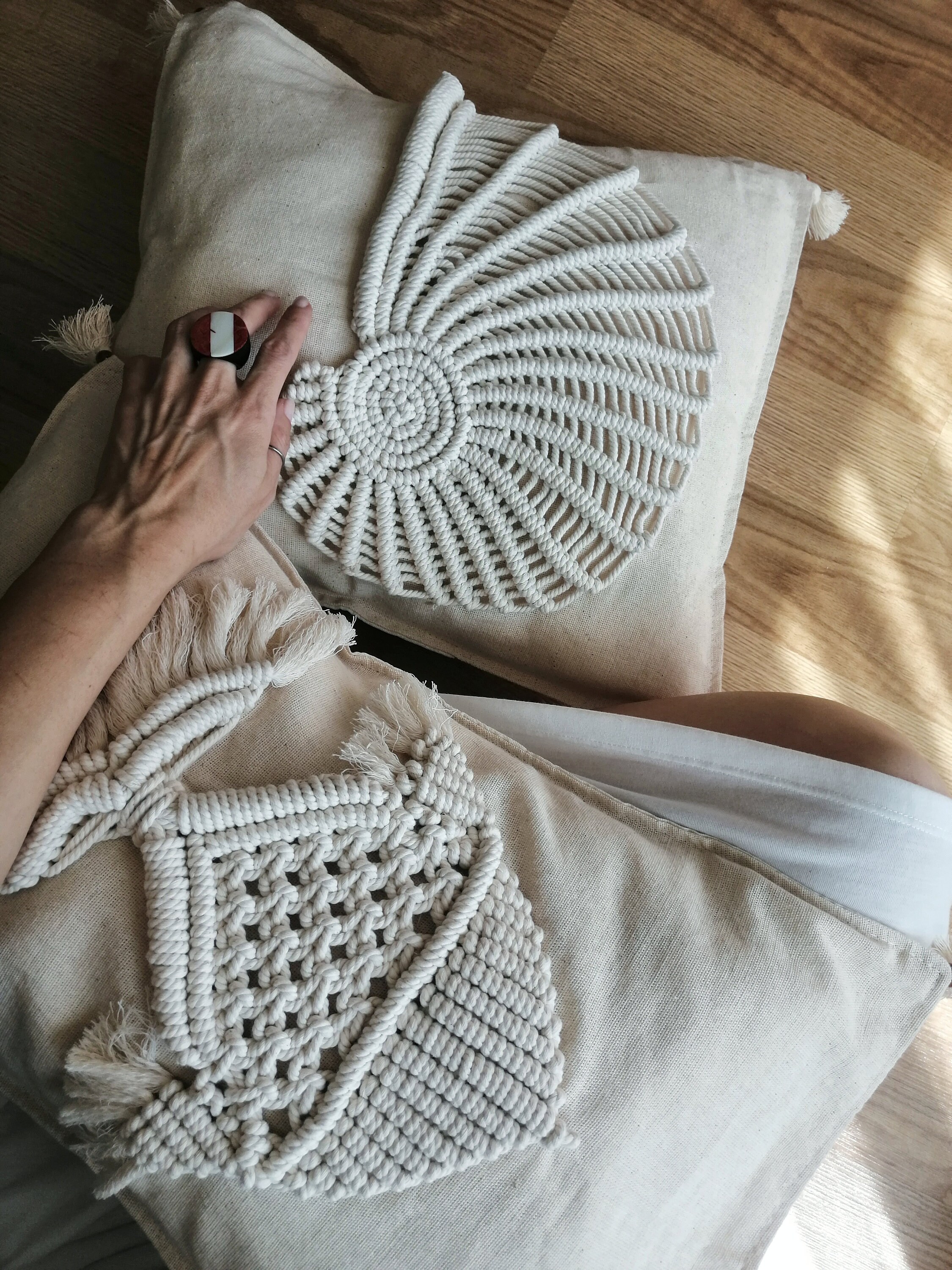 Macrame Pattern, Fish Pattern , PDF File Tutorial , Writing and With Photographs Tutorial ...