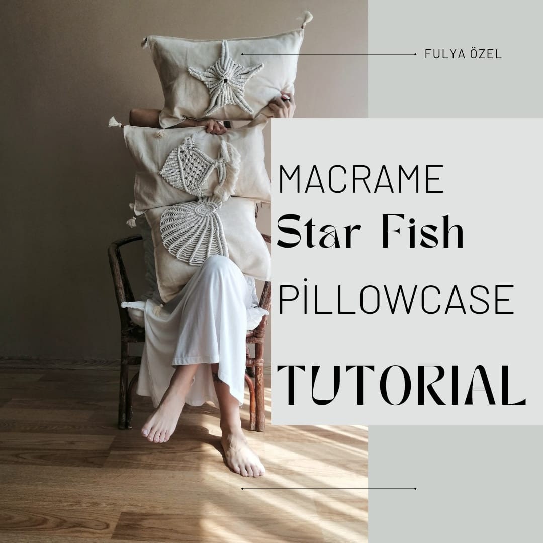 Macrame Pattern, Starfish Pattern , PDF File Tutorial , Writing and With Photographs Tutorial ...
