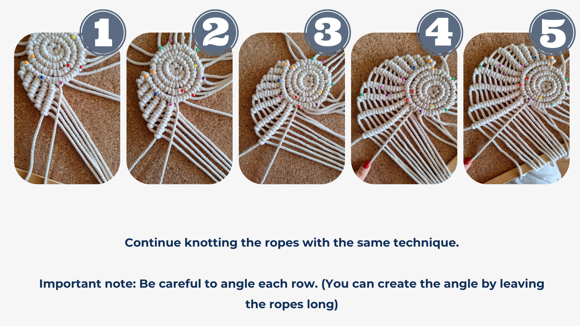 Macrame Pattern, Seashell Pattern , PDF File Tutorial , Writing and With Photographs Tutorial ...